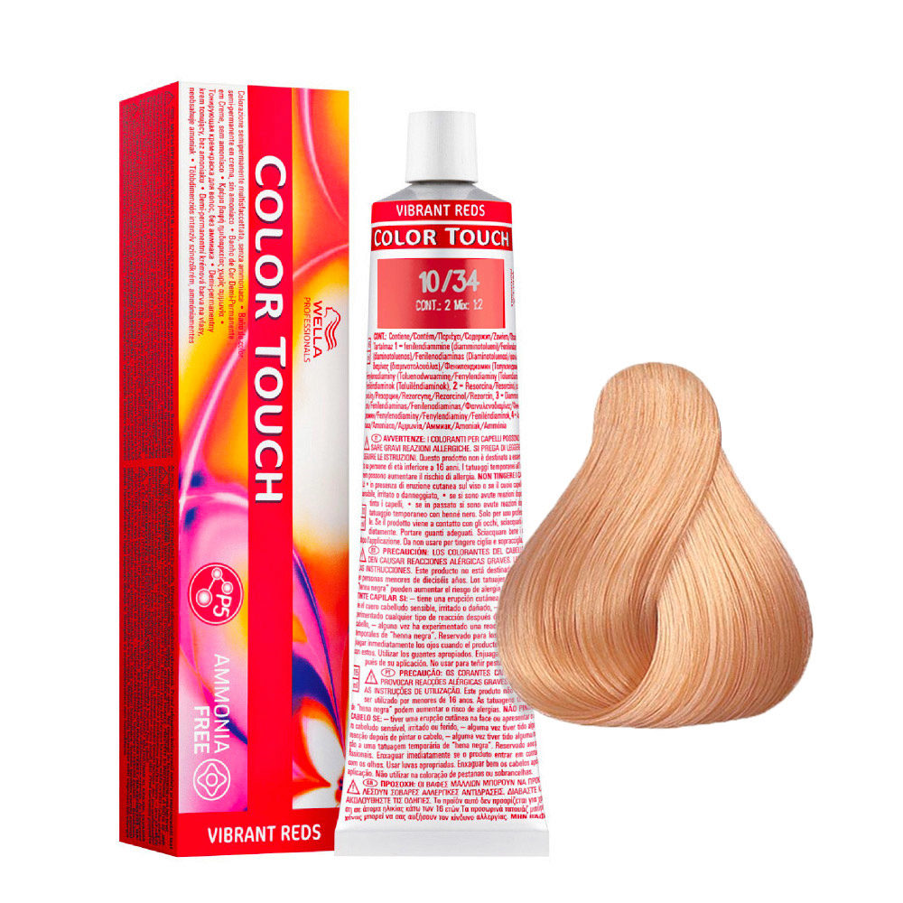 Wella Color Touch 10/34 Lightest Blonde/Gold Red | cosmeticworld.ca