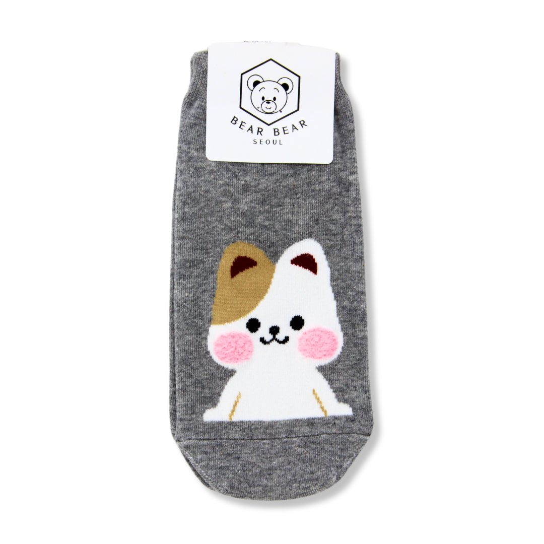 Cute Character Print Korean Ankle Socks - Cosmetic World