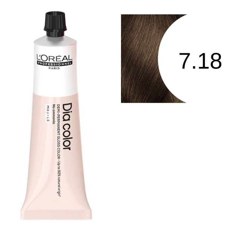 L'Oreal Dia Color 7.18/7BM Blonde Blue Mocha | cosmeticworld.ca