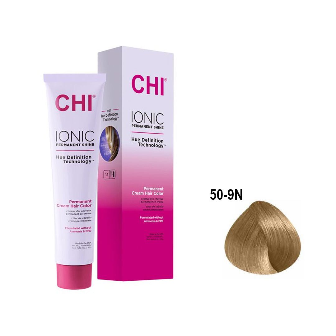 Chi Ionic Permanent 50-9N Light Natural Blonde | cosmeticworld.ca