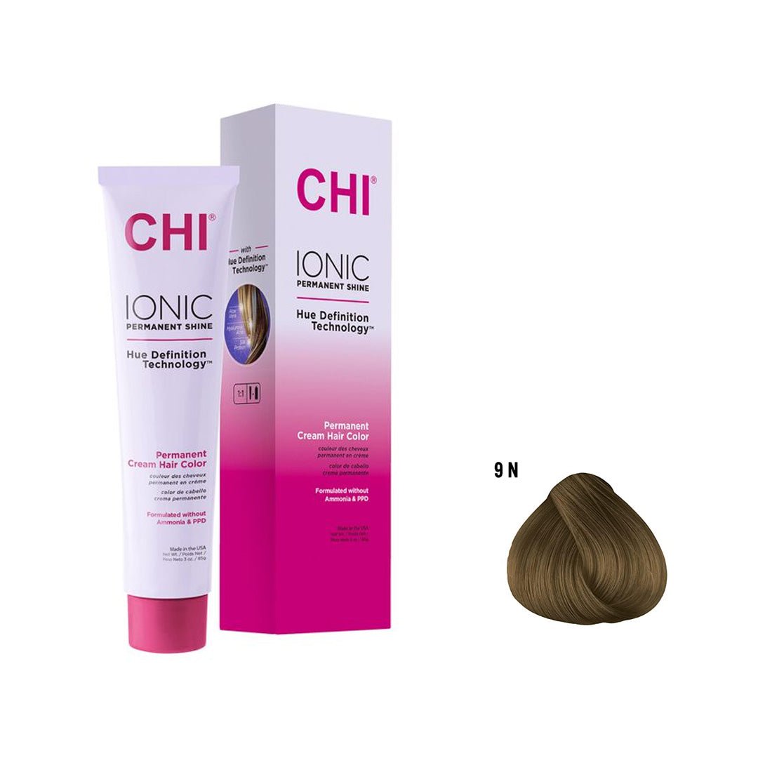 Chi Ionic Permanent Hair Color 9N Light Blonde | cosmeticworld.ca