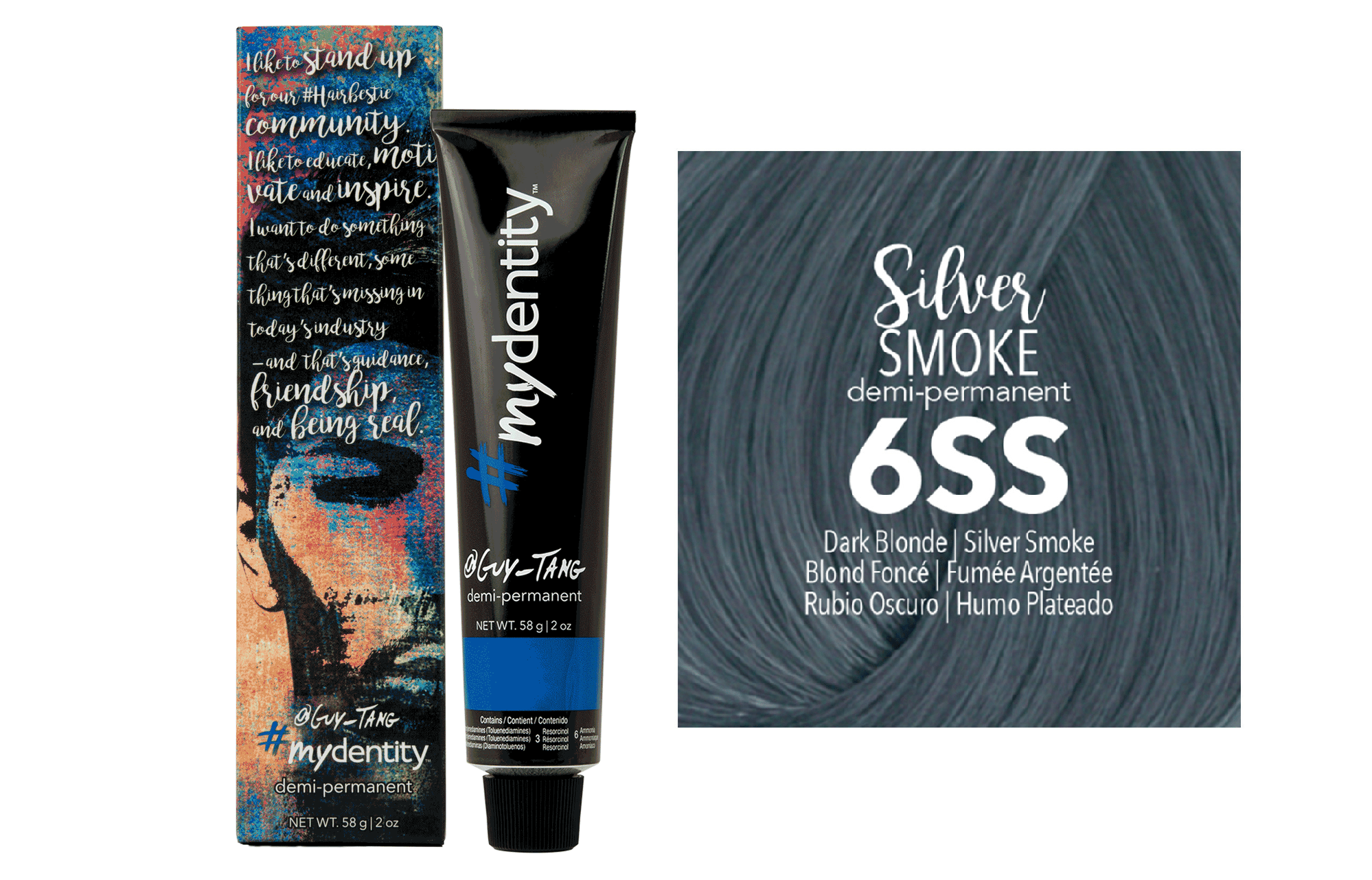 Guy Tang MyDentity Demi 6SS Dark Blond Silver Smoke | cosmeticworld.ca
