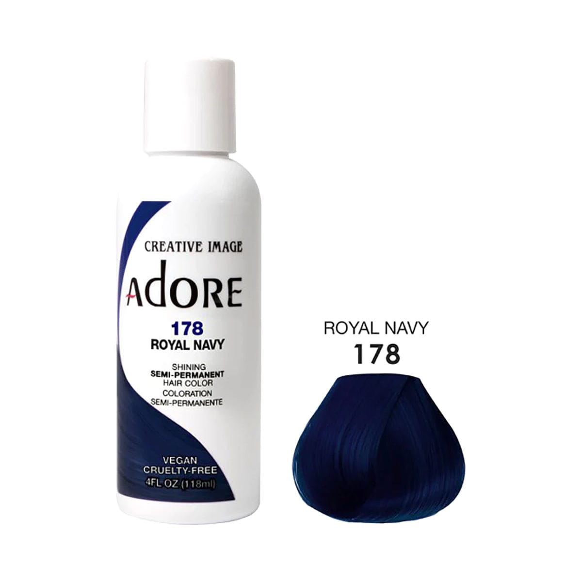 Adore Royal Navy 178 semi-permanent hair color | cosmeticworld.ca