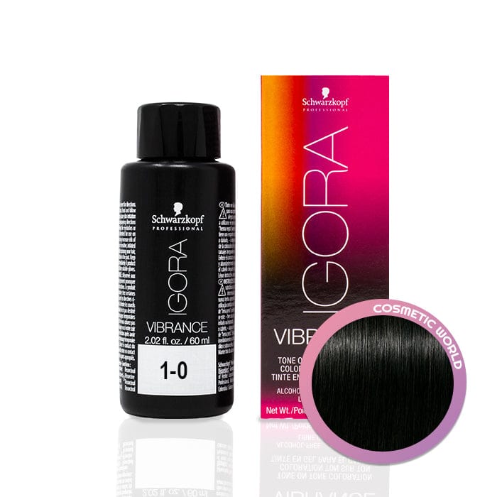 Schwarzkopf Igora Vibrance 1-0 Noir Naturel | mondecosmétique.ca